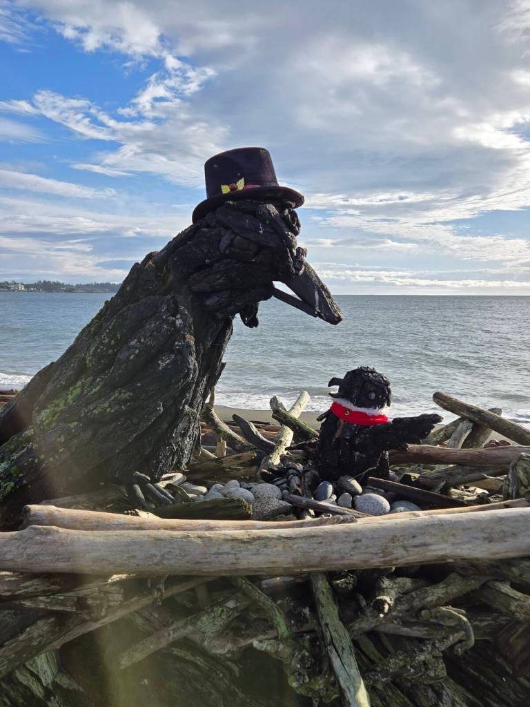 Artist’s lament: Raven sculpture and its baby destroyed at Esquimalt ...